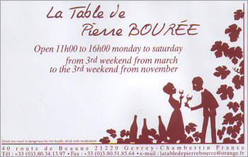 la table de pierre bourée – Burgundy-Report